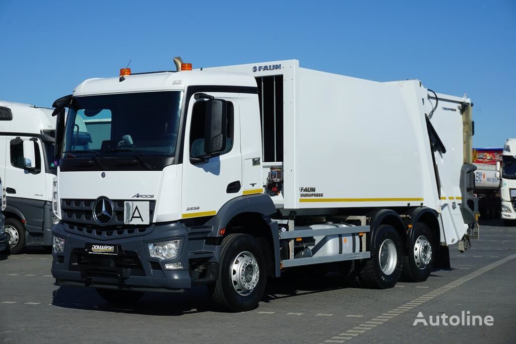 Mercedes-Benz AROCS / 2536 / ŚMIECIARKA FAUN / OŚ SKRĘTNA kamion za smeće