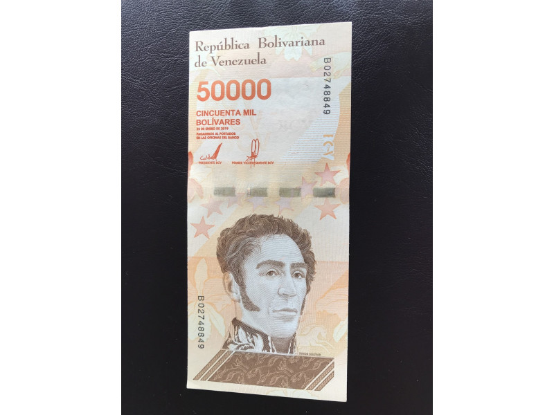 VENECUELA 50 000 BOLIVARES. UNC.2019.