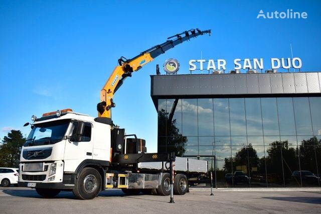 Volvo FM 500 6x2 EFFER 395/8S CRANE KRAN EURO 5 kamion s ravnom platformom