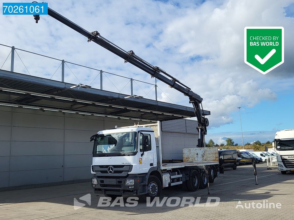 Mercedes-Benz Actros 3244 8X4 Hiab 288 E P-5 HIDUO Lift+Lenkachse EEV kamion s ravnom platformom