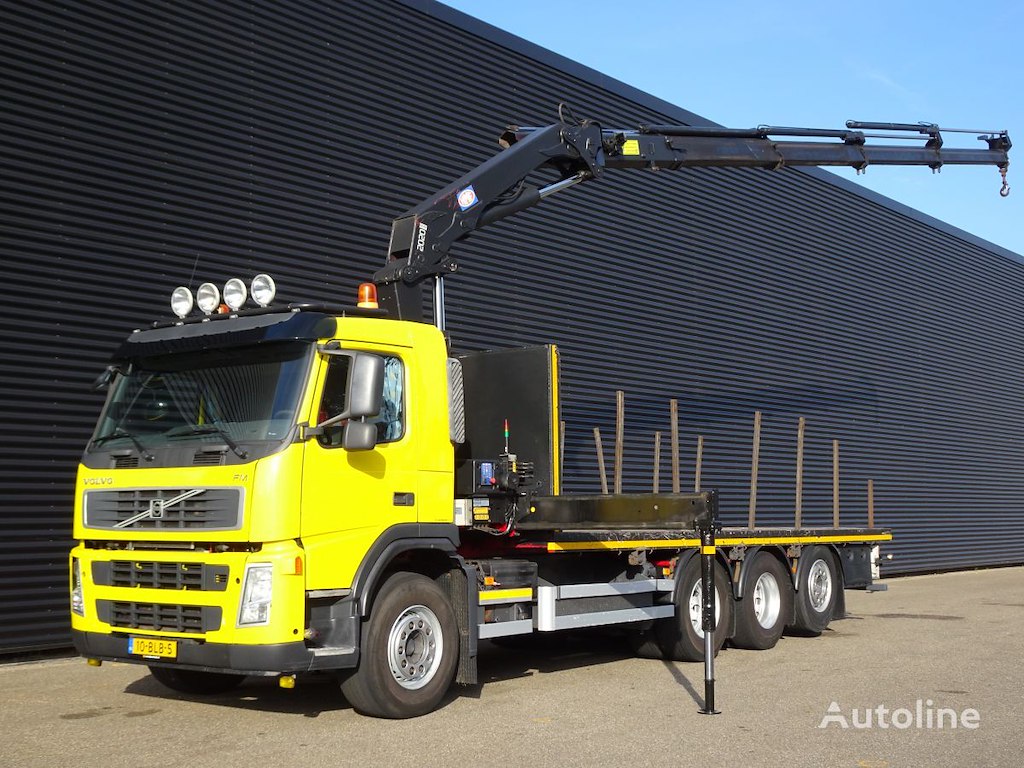 Volvo FM 380 / 8x4*4 / HMF20 TM / KRAN / CRANE kamion s ravnom platformom