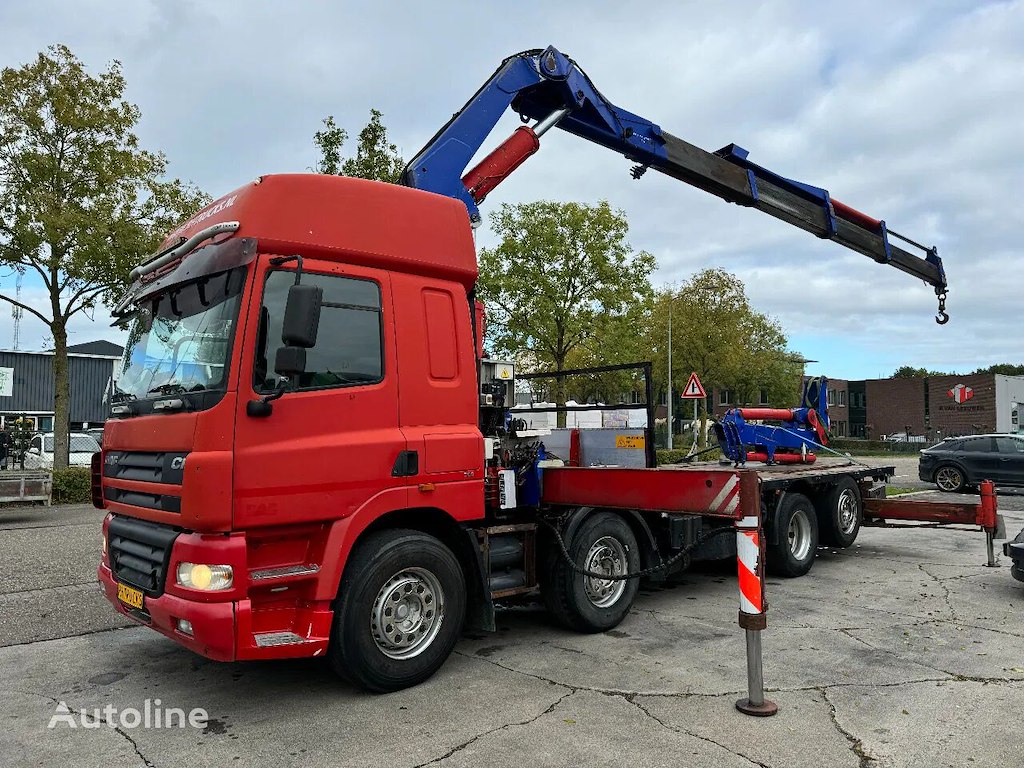 DAF CF 85.430 8X2 BONFIGIOLI P55000TL + FLYJIB! + REMOTE CONTROL - E kamion s ravnom platformom