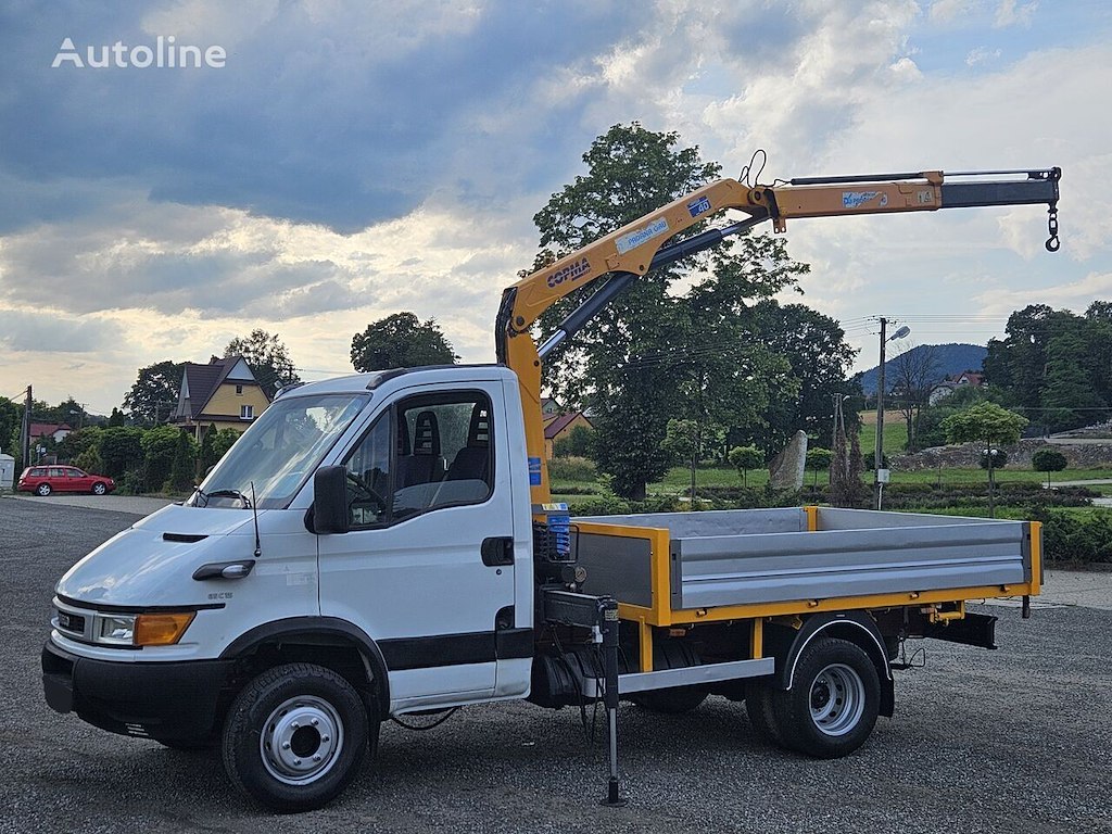 IVECO Daily 65c-15 Flatbed + crane Copma kamion s ravnom platformom