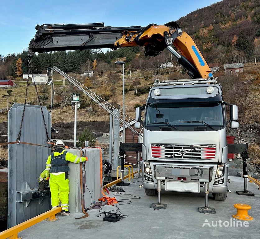 Volvo FH16 750 *8x2 *crane EFFER 955 + JIB + WINCH *PLATFORM 6.5m kamion s ravnom platformom