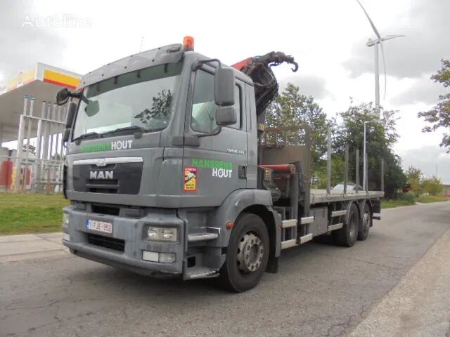 MAN TGM 26.340 340 6X2 GESTUURD kamion s ravnom platformom