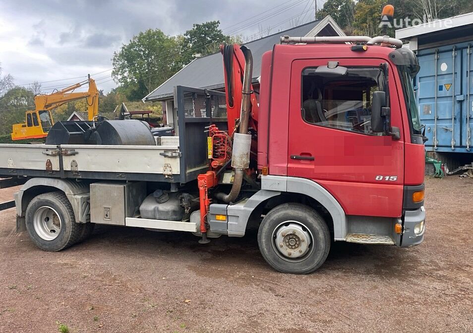 Mercedes-Benz ATEGO 815 *DUMPER + crane FASSI F40 *3 WAY-TIP *MANUAL kamion s ravnom platformom