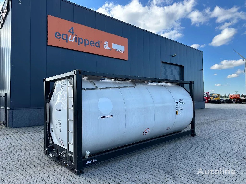 Novi CIMC NEW / UNUSED, for FOOD STUFF or CHEMICAL, 20FT ISO, 25.030L, L4B rezervoar-kontejner 20 stopa