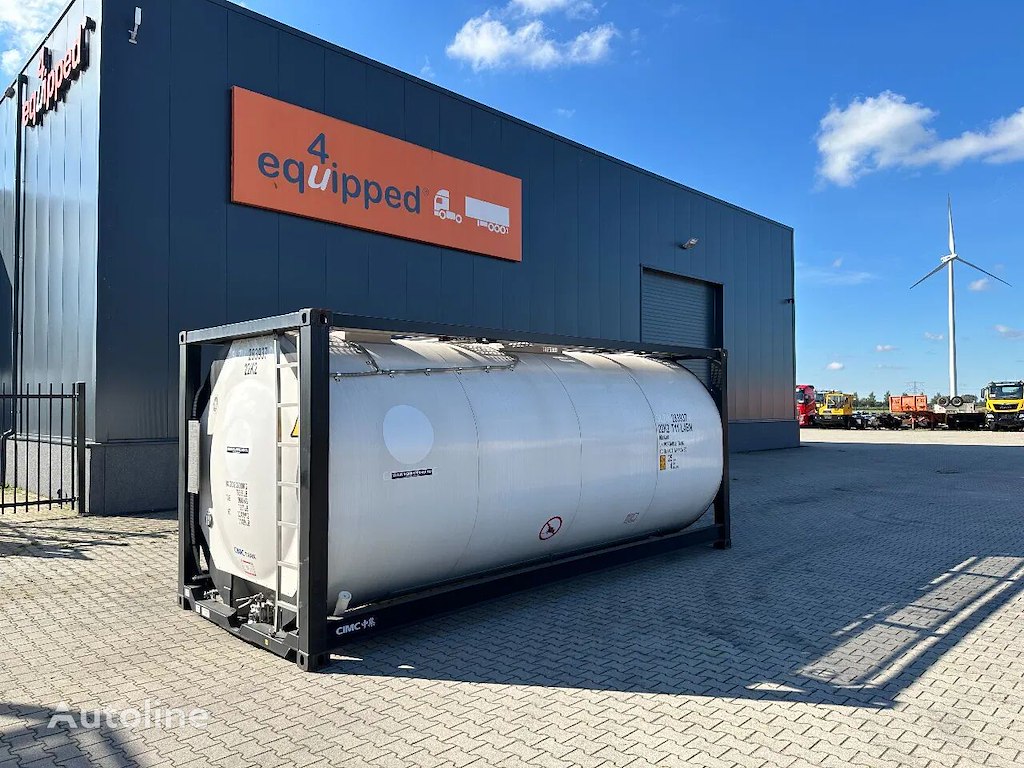 Novi CIMC NEW / UNUSED, for FOOD STUFF or CHEMICAL, 20FT ISO, 25.040L, L4B rezervoar-kontejner 20 stopa