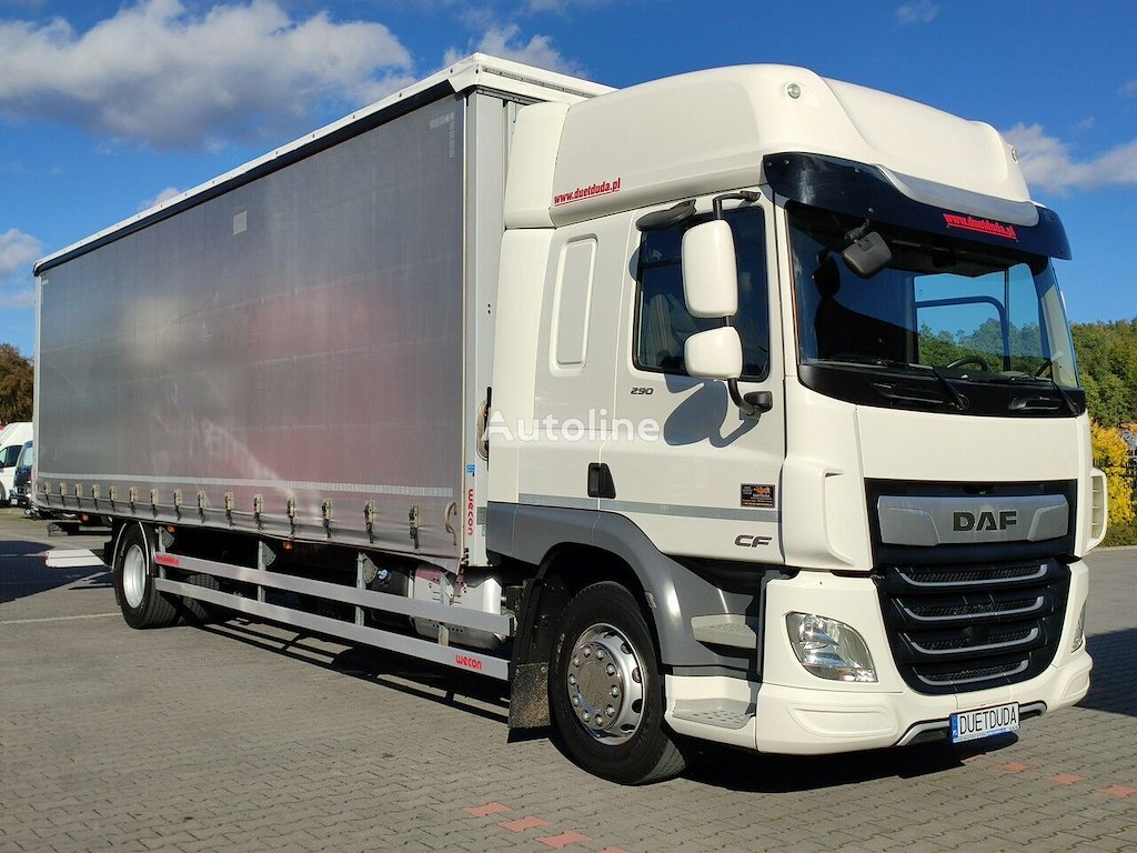 DAF CF 290 E6 Firana Tył Drzwi Dach Podnoszony / Zsuwany Długi 9.30m kamion s ceradom