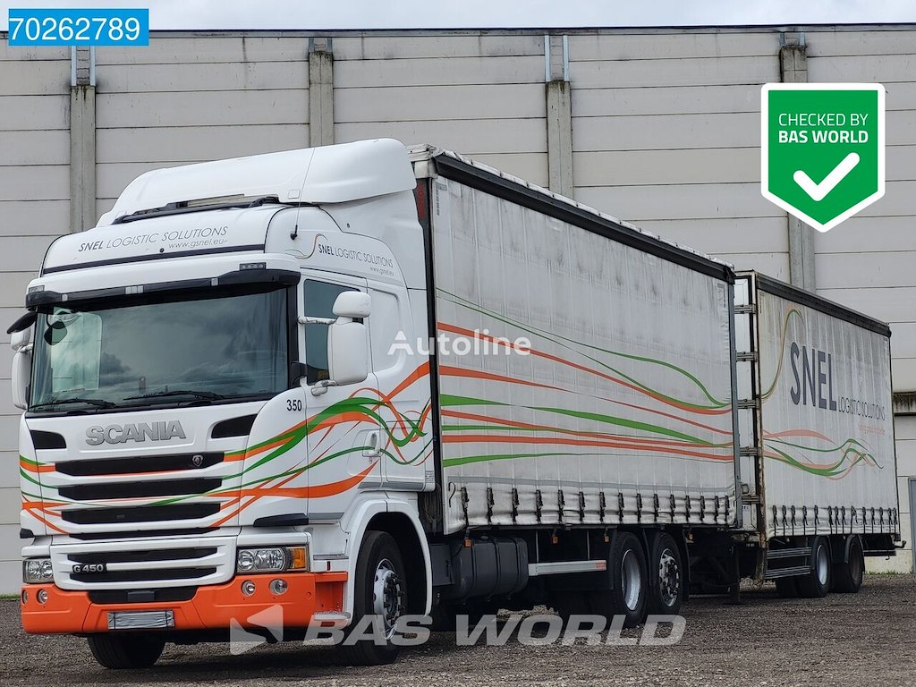 Scania G450 6X2 Combi Retarder 2x Tanks Lift+lenkasche Euro 6 kamion sa klizna zavesa cerada