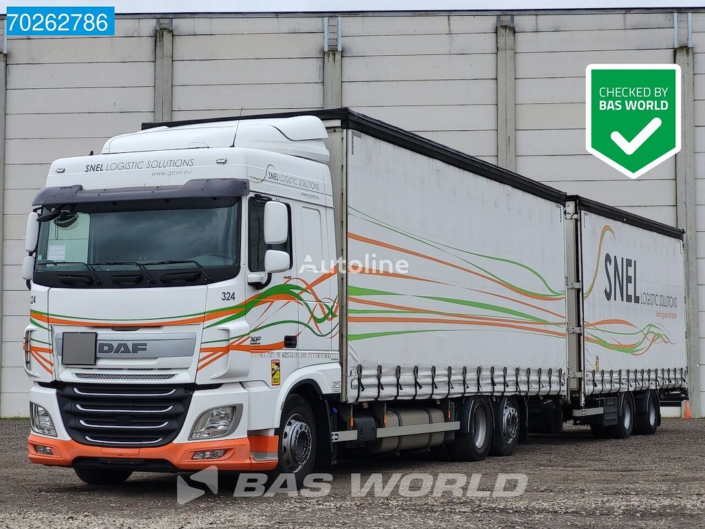 DAF XF 440 6X2 Combi Lift+ Steering Axle ACC Automatic Euro 6 kamion sa klizna zavesa cerada