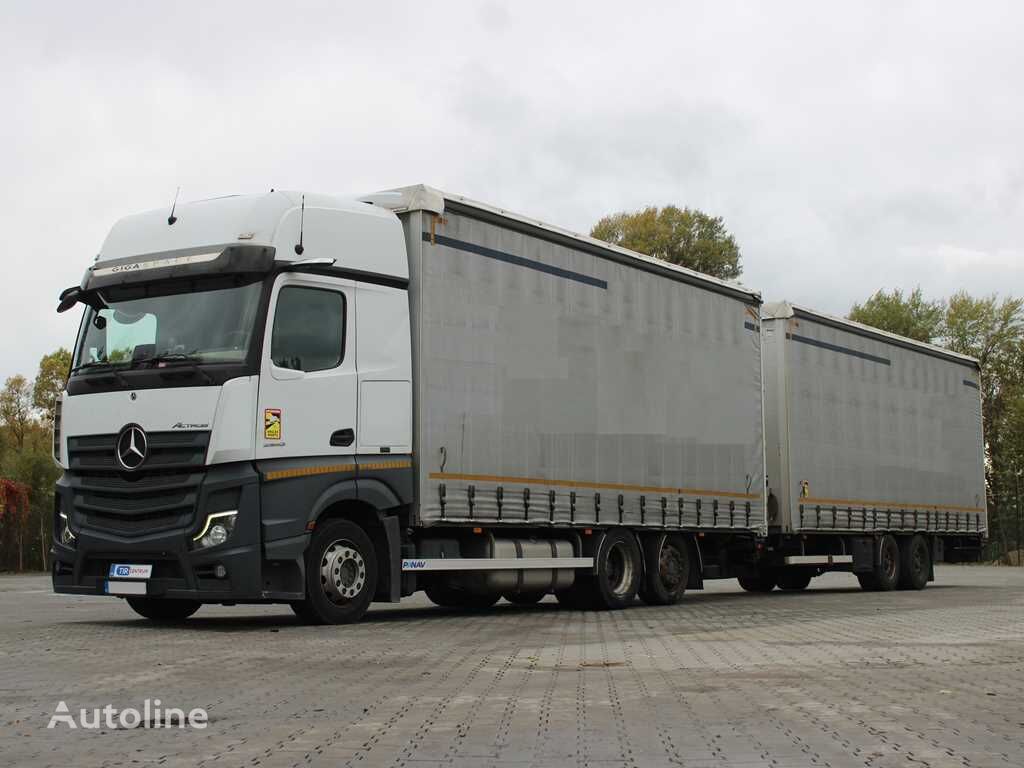 Mercedes-Benz Actros 2542 kamion sa klizna zavesa cerada + prikolica sa kliznom ceradom