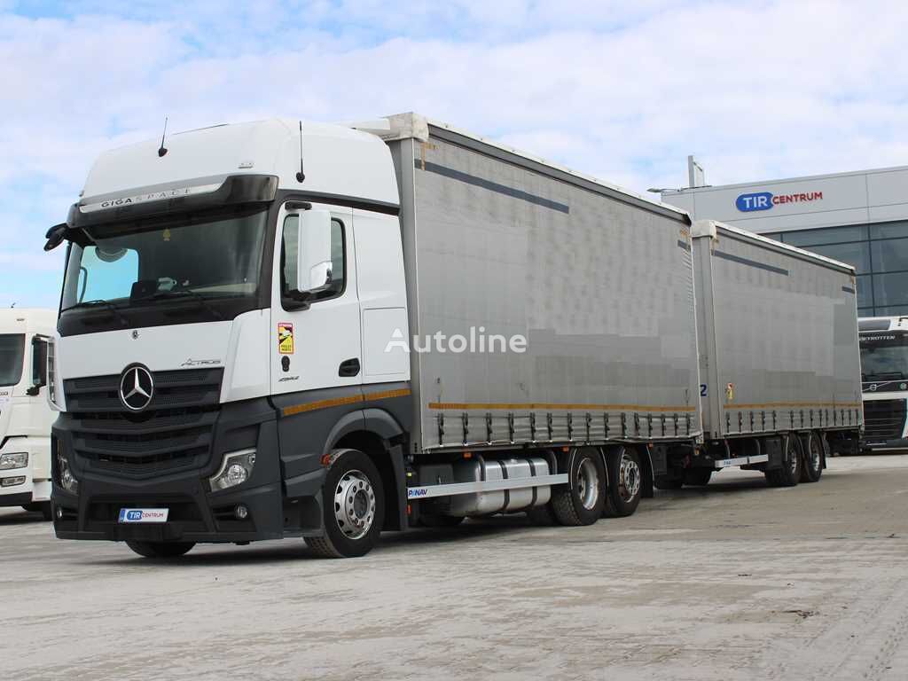 Mercedes-Benz Actros 2542 kamion sa klizna zavesa cerada + prikolica sa kliznom ceradom