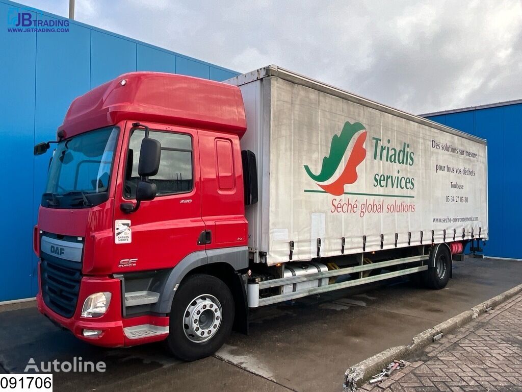 DAF CF 280 EURO 6, ADR, Dhollandia kamion sa klizna zavesa cerada