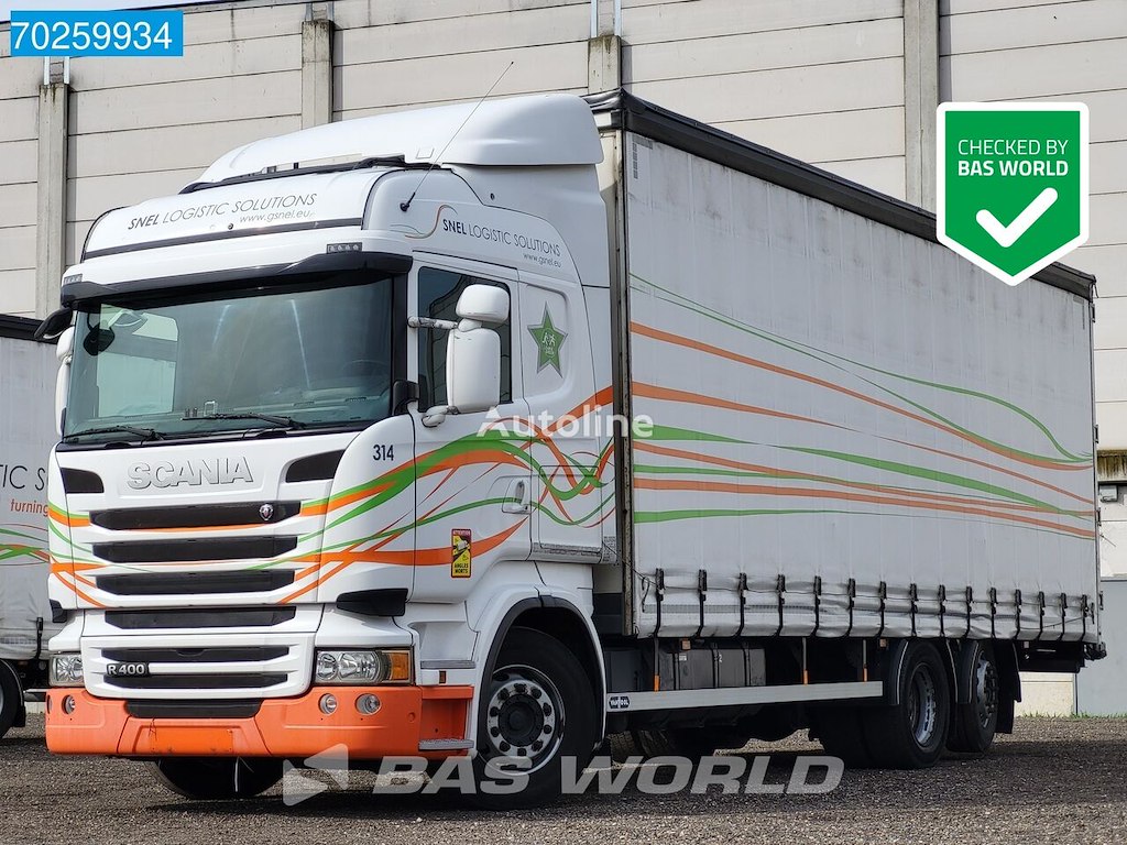 Scania R400 6X2 EEV CR19H 2x Tanks kamion sa klizna zavesa cerada