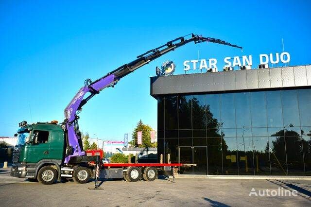 Scania R520 8x2 Fassi F950 FLY JIB Crane EURO 6 Kran kamion platforma