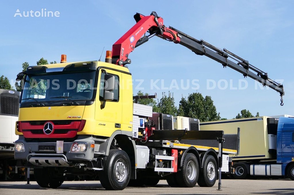 Mercedes-Benz Actros 2648 Flatbed + Crane HMF 2420 K5 + RC kamion platforma