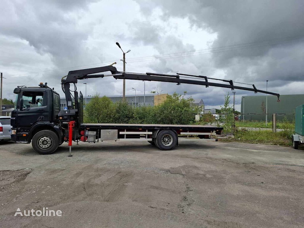 Scania P124 400 / Manual / HIAB 135/4 kamion platforma