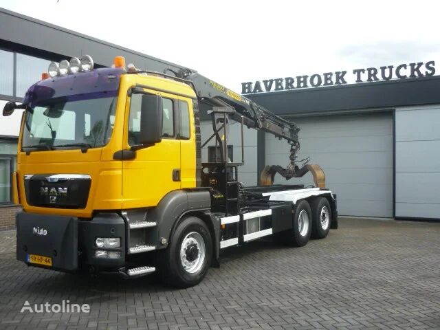 MAN TGS 26.360 6x4 H-4BL Container system Palfinger crane Euro5 kamion sa kukom za podizanje tereta