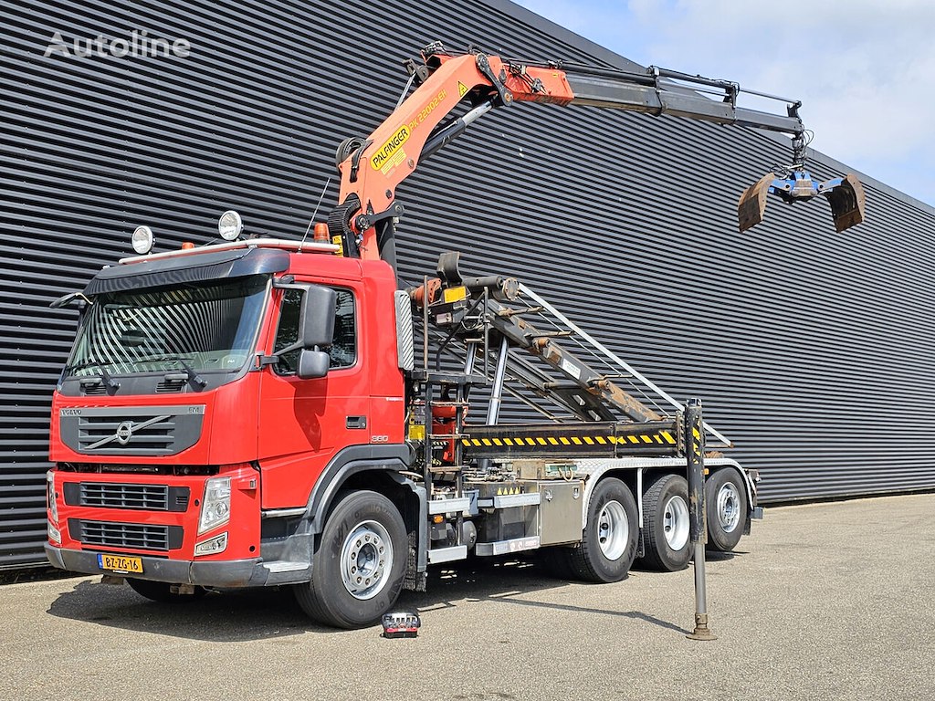 Volvo FM 380 8x4/4 / PALFINGER CRANE + CONTAINER SYSTEM kamion sa kukom za podizanje tereta