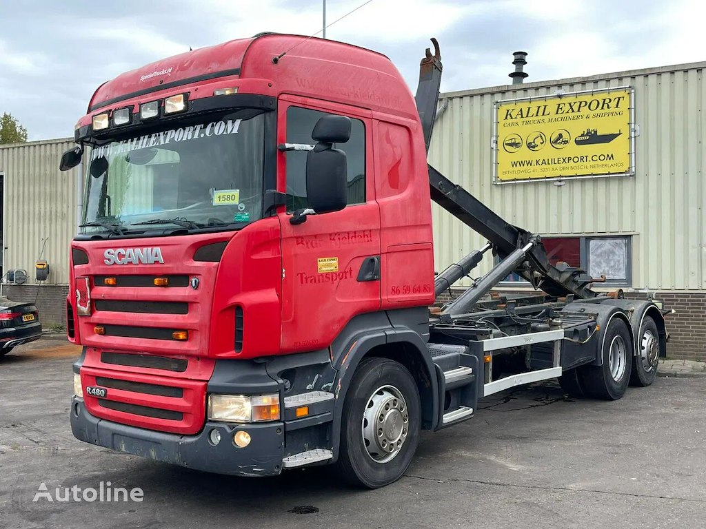 Scania R480 Multi Lift 6x2 Manual Gearbox Airco Good Condition kamion rol kiper