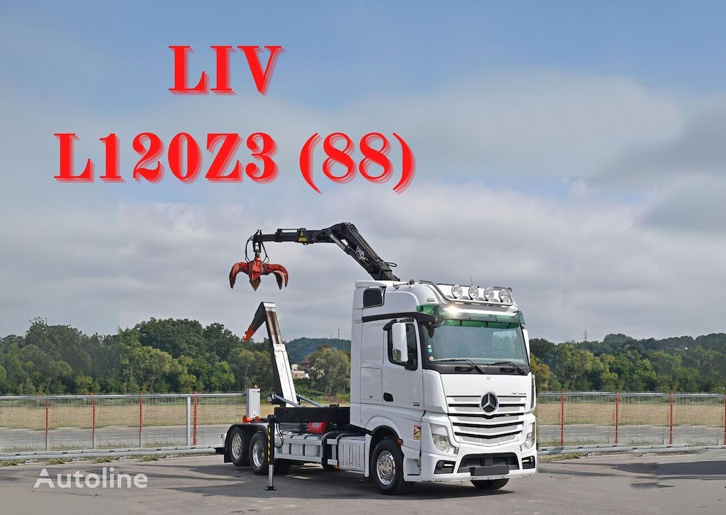 Mercedes-Benz ACTROS 2551 * ABROLLKIPPER * LIV L120 Z3 (88) kamion rol kiper