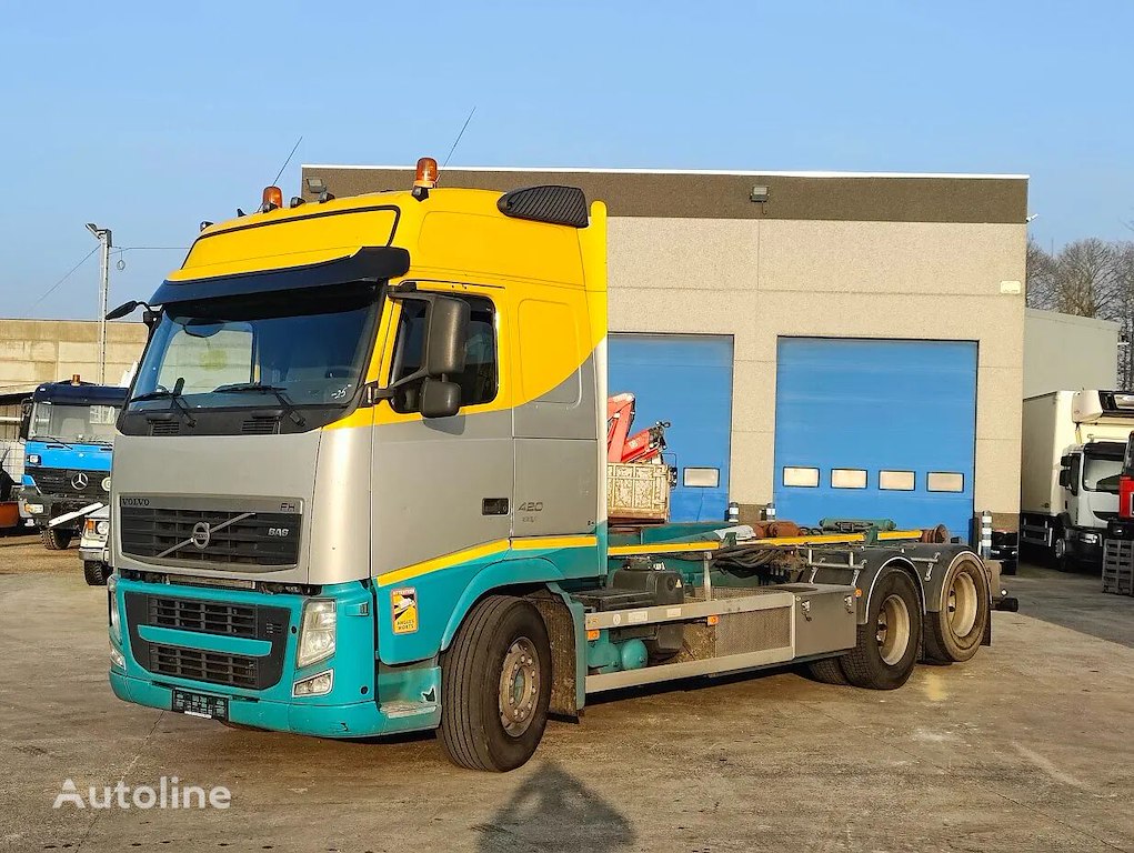 Volvo FH 13.420 EEV 6X2 E5 + VDL Containersystem (NO CONTAINER BOX) kamion rol kiper