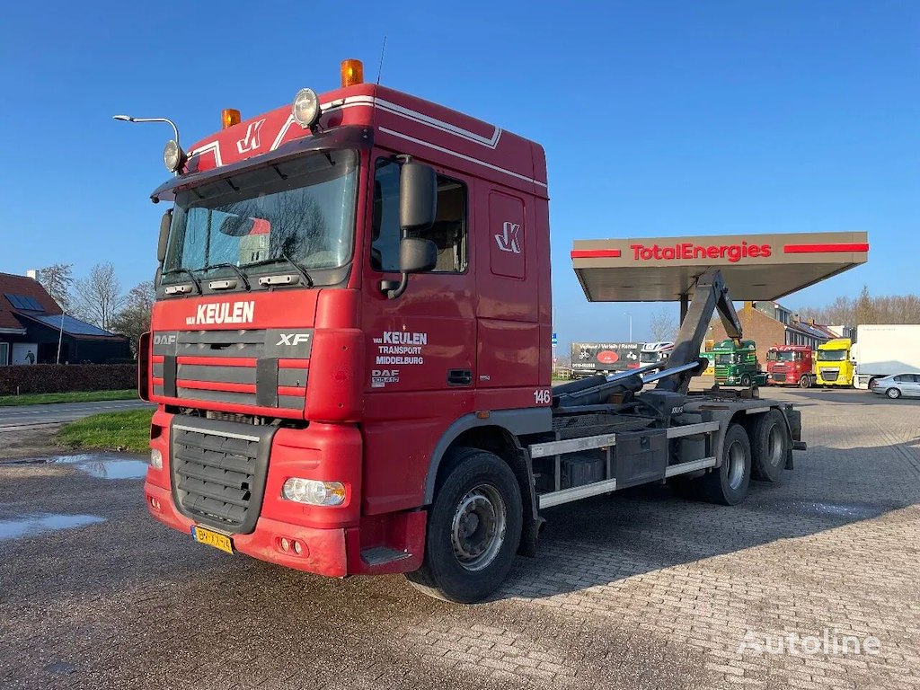 DAF XF 105.410 6x2 Hooksystem 25 ton kamion rol kiper