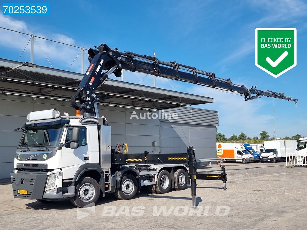 Volvo FM 420 8X2 Repaired Damage Hiab X-Hipro 1058E-6 Kran Crane Lift- vozilo za prevoz kontejnera