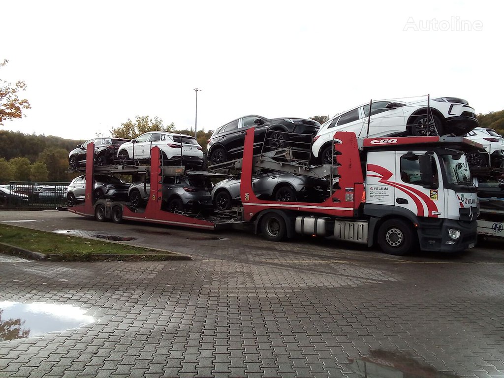 Mercedes-Benz Actros 1843 autotransporter + prikolica autotransportera