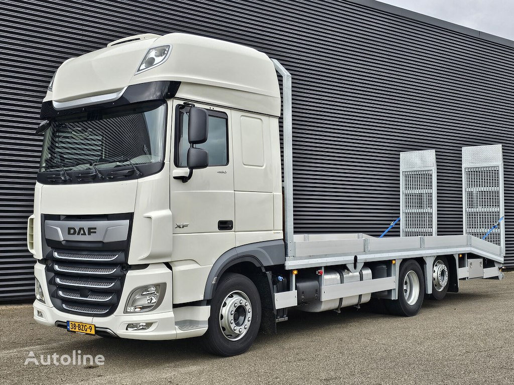 DAF XF 480 6x2 OPRIJWAGEN / MACHINE TRANSPORT autotransporter