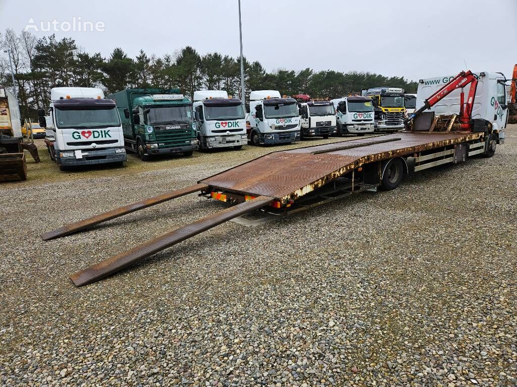 Renault 5x Midlum 220 Machine Transport and crane (5 stk) autotransporter