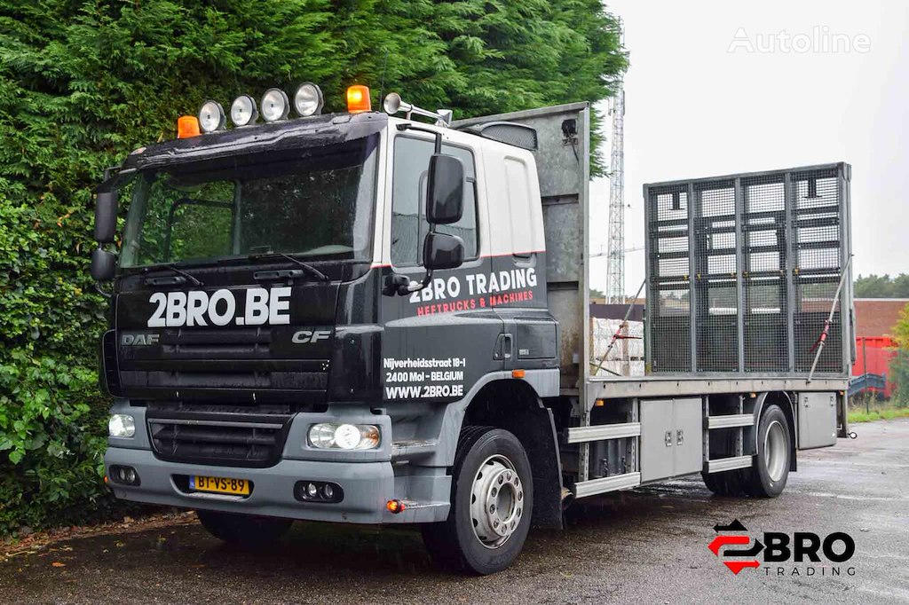 DAF CF75.310 MACHINE TRANSPORTER, OPRIJWAGEN autotransporter