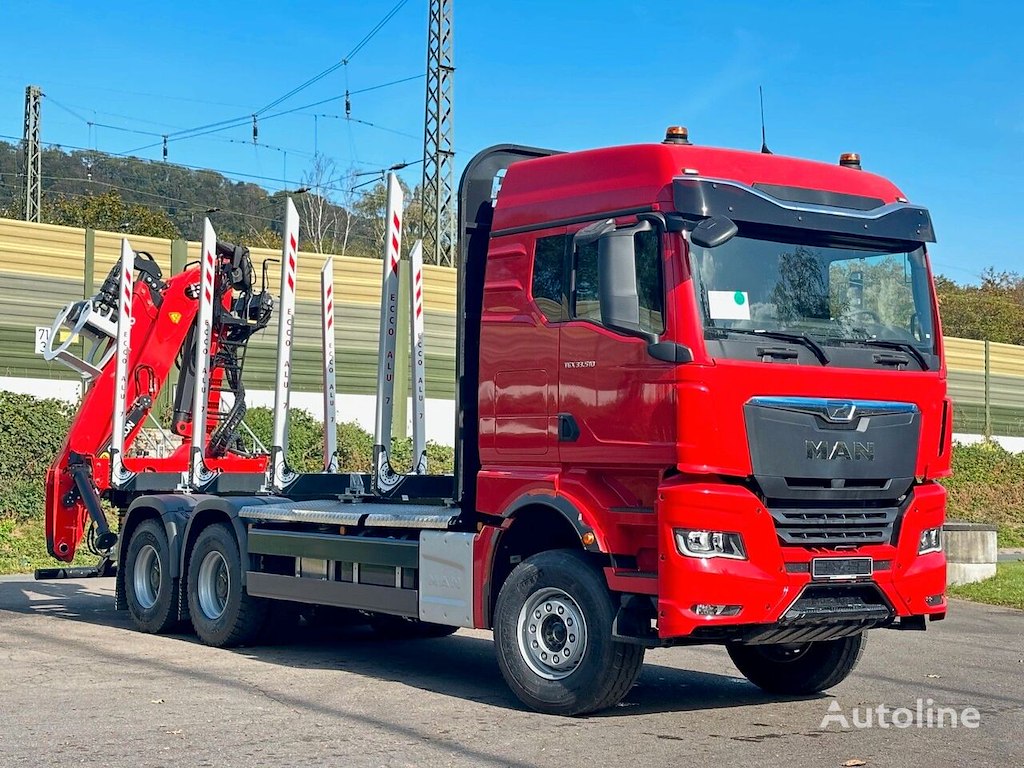 Novi MAN TGX 33.510 6X4 BL Euro6e  EPSILON 150 Z kamion za prevoz drva