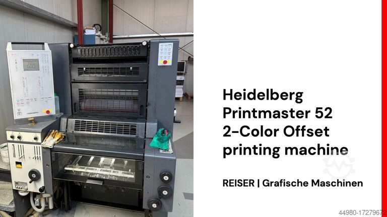 2 boje / štamparske jedinice
HEIDELBERG Printmaster 52 - 2 Color