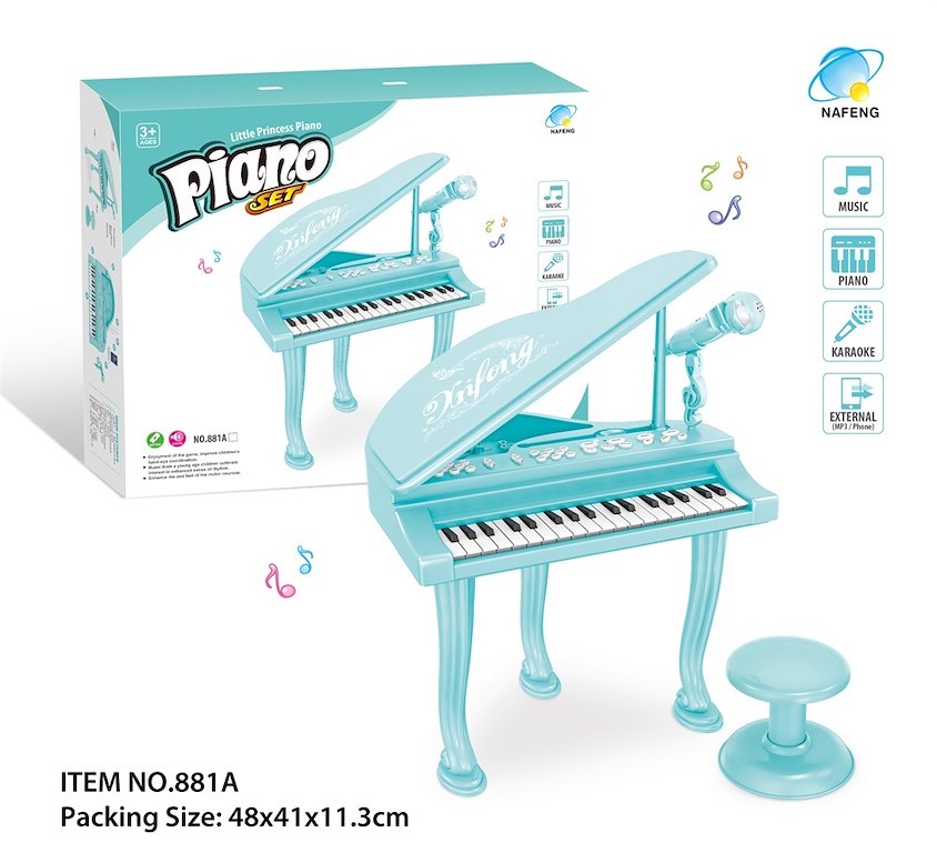 PIANO I KLAVIR U ROZE ILI PLAVOJ BOJI