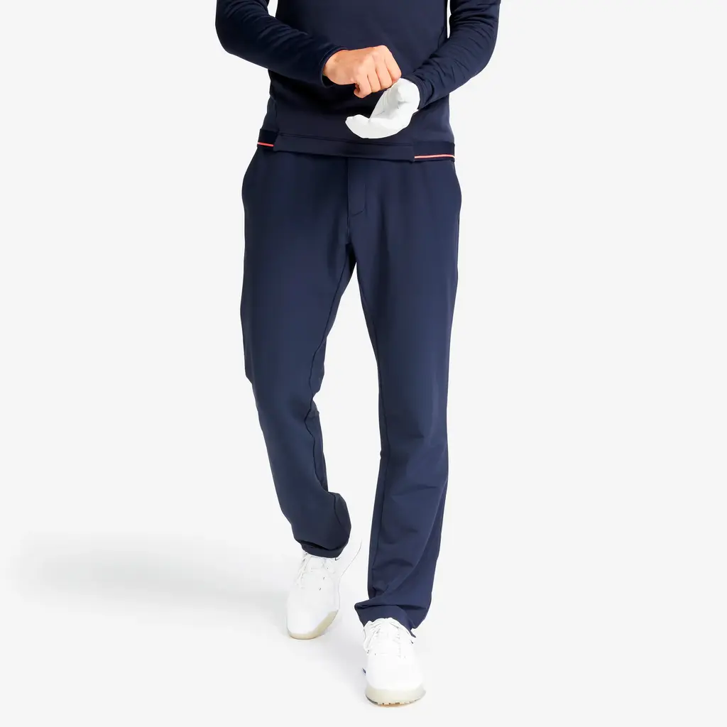 Pantalone za golf CW500 zimske muške - teget