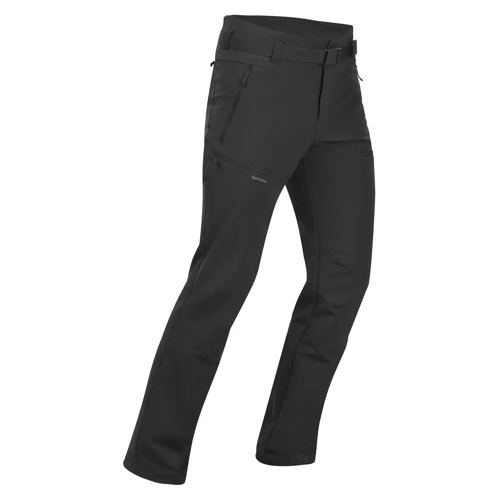 PANTALONE ZA PLANINARENJE PO SNEGU SH500 MOUNTAIN MUŠKE VODOODBOJNE TOPLE - CRNE