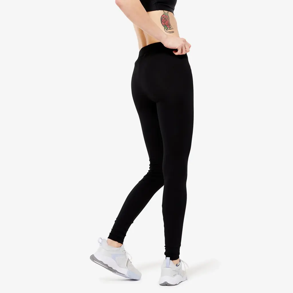 Ženske helanke slim-fit za fitnes FIT+ 500