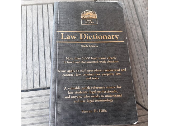 [K2] Law Dictionary - Stevan H Gifis