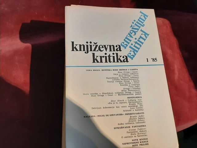 170 KNJIŽEVNA KRITIKA 1 85