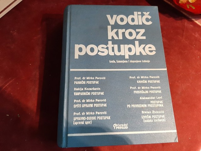 154 VODIČ KROZ POSTUPKE iz 1983