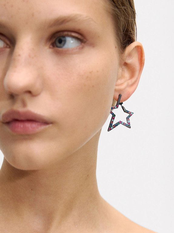 STAR EARRINGS WITH CRYSTALS