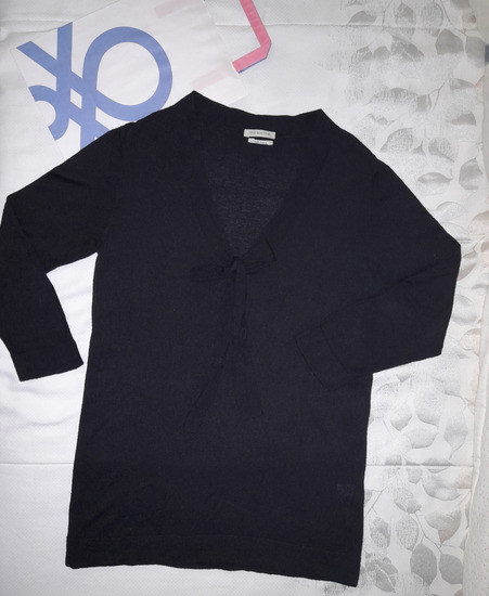 Benetton crna bluza viskoza/svila NOVO!%%