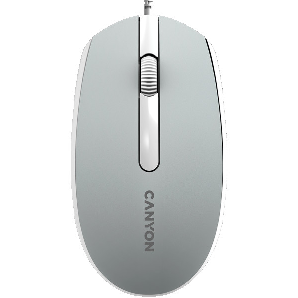 Canyon Wired optical mouse with 3 buttons, DPI 1000, with 1.5M USB cable,Dark grey, 65*115*40mm, 0.1kg ( CNE-CMS10DG )