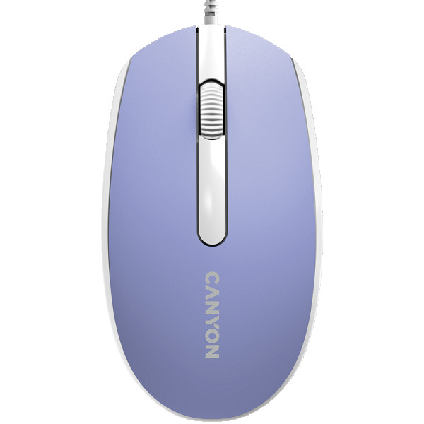 Canyon Wired optical mouse with 3 buttons, DPI 1000, with 1.5M USB cable, Mountain lavender, 65*115*40mm, 0.1kg ( CNE-CMS10ML )