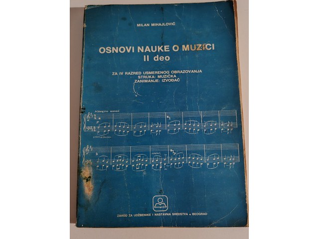 Osnovi nauke o muzici 2 - Milan Mihajlović