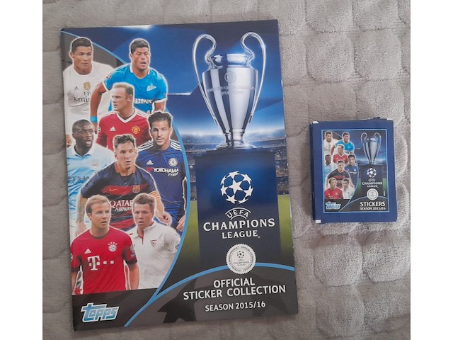 Champions League, 2015-16, Topps, Album i 20 kesica