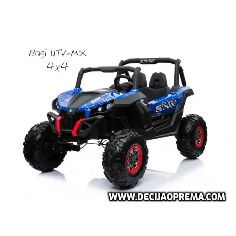 Bagi UTV MX 4 X 4 auto na akumulator za decu Plavi