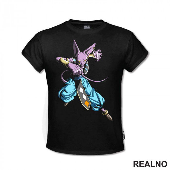Beerus - Fighting - Goku - Dragon Ball - Majica